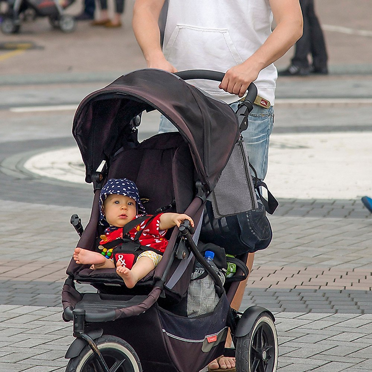 Portable Diaper Changing Pad, Upgrade Waterproof Foldable Changing Mat with Head Cushion and Pockets Baby Infants Changing Station for Travel and Outside by Homegician