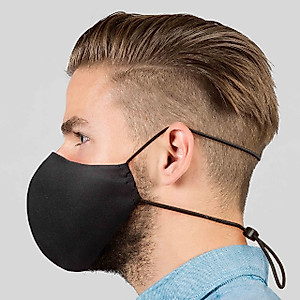 STELLARH Mouth Covers 3 Layers Washable & Reusable Over the Head Comfort No Ear Pulling Comfortable Handmade (3 Pack XL)