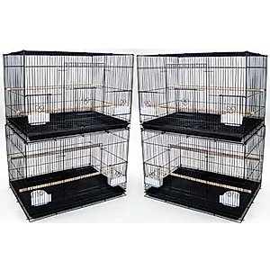 Brand New Lot of Four Aviary Breeding Bird Cage 30x18x18BLK