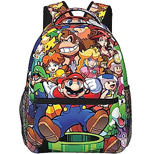Super Cartoon Backpack Anime 3D Game Printed School Bookbag Laptop Backpacks Travel For Boys Girls Kids Back To-School