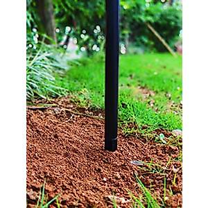 New Huing 4 PCs Plastic Spikes Solar Torch Lights Replacement ABS Plastic Spikes Ground Stake for Garden Lights