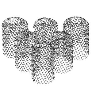 Abledance 6 Pack Gutter Guard 3 Inch Expandable Aluminium Filter Strainer Gutter Downspout Guard for Stopping Blockage Leaves, silver