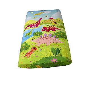 Baby Fitted Crib Sheet Bedding for Girls and Boys 2 Pack in Animal Print Nursery Fitted Standard Baby/Toddler Mattress Sheets (Jungle & Dinosaurs)