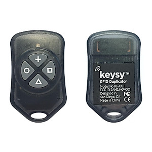 Keysy RFID Duplicator - Copy Key Fobs and Key Cards (HID, AWID, Indala, Keri, ioProx, Rosslare, XceedID, Paradox, CDVI + More) Reader Writer Copier Cloner 125kHz Including (1 Key Fob)