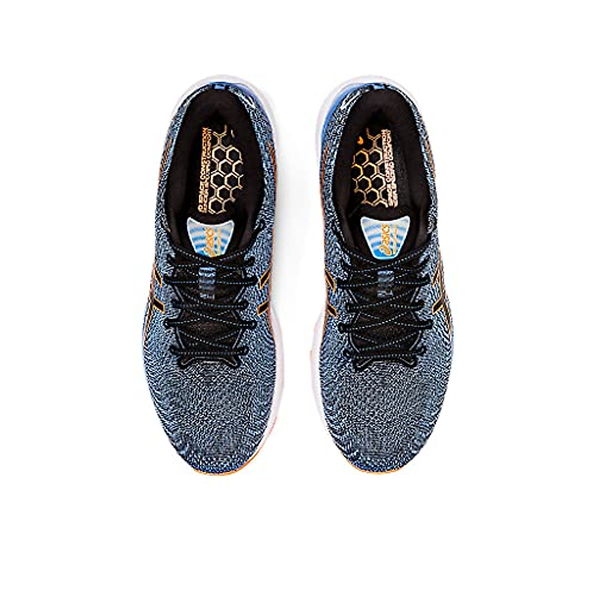 ASICS Men's Gel-Cumulus 24 Running Shoes, 11.5, Black/Shocking Orange