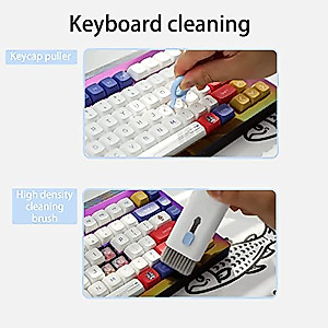 7 in 1 Electronic Cleaner kit - Keyboard Cleaner, Keyboard Cleaning Kit, Laptop Cleaner with Brush, Electronic Cleaner for Airpods pro/Laptop/Phone/Computer/Screen (Give Away a Flannel Cloth) Blue