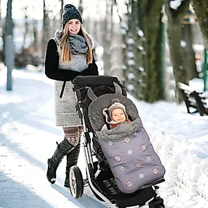 Baby Warm Bunting Bag, Infants Sleeping Bag Winter Car Seat Cover for Baby, Winter Protection for Baby Car Seats and Strollers