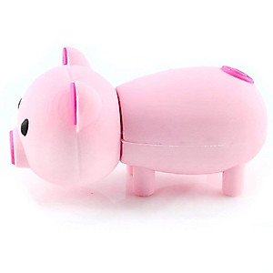Novelty Pink Piggy Shape Design 32GB USB 2.0 Flash Drive Cute Memory Stick Thumb Drive Data Storage Pendrive Cartoon Jump Drive Gift