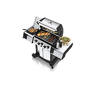 Broil King 946887 Signet 390 Natural Gas Grill, Stainless Steel & Black