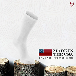 Fox River Men's Standard Therm Ultra-Lightweight Crew Liner Cold Weather & Winter Socks | Moisture-Wicking | Breathable | Warm, White, Medium