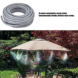 Garden Hose Set, Garden Hose Kit Cooling  15m/49.2ft Low Pressure Humidification for Outdoor