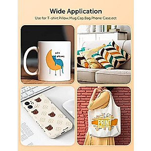 Hiipoo 500ML Sublimation Ink Refill for ET2400 ET-2720 ET-2760 ET-2800 ET-2803 ET-2850 ET-4800 ET-15000 ET-3760 Inkjet Printer Heat Press Transfer on Mugs T-Shirts Pillows (Upgrade Version)