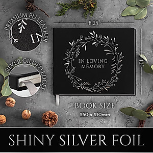 D-KATEL Funeral Guest Book, Celebration of Life Guest Book Set, Guest Book, Memory Book, Guest Book for Funeral with Thank You Cards with Envelopes, Funeral Guest Book for Memorial Service