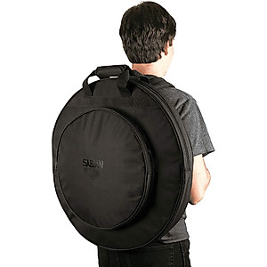 Sabian Quick 22 Black Out Cymbal Bag, Sabian QCB22 Quick 22 Cymbal Bag with Backpack Straps