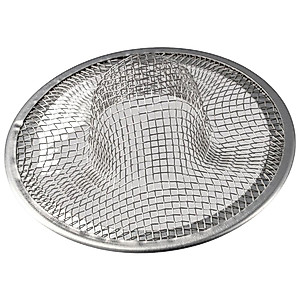 iuniq 2 pcs Heavy Duty Stainless Steel Slop Basket Filter Trap, 2.75" Top Mesh Sink Strainer, Perfect for Bathroom Bathtub Drain