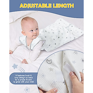 Lictin Baby Sleep Sack 1.0 TOG - Toddler Sleeping Sack 18-36 Months, Baby Wearable Blanket, Unisex Sleeveless Summer Baby Sleeping Bag with Adjustable Length and 2-Way Zipper