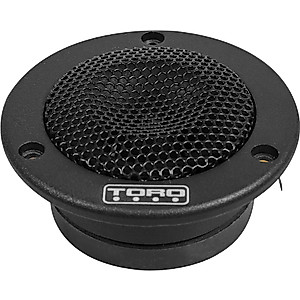 TORO TECH – PM6K, 6.5 Inch 2-Way Component Kit Pro Audio Shallow Mount Speakers - 340 Watts RMS Power / 140 Watts Music Program, 25mm Aluminum Tweeters, 4 Ohm, 1.5" Voice Coil (Pair)