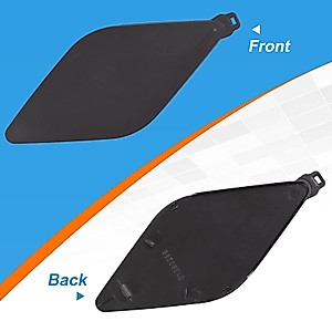 CZShiYue Rear Bumper Tow Hook Cover Fit for Volvo S90 2017 2018 2019 Towing Eye Cap 31383298 398400101 (Black, Right Passenger Side) Xinpinsai