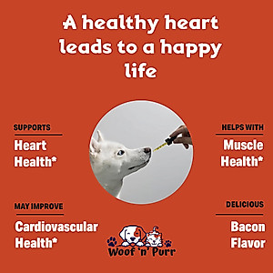 Dog Heart Health - Helps to Support Cardiovascular Function & Overall Heart Health - Dog Heart Supplements - Heart Supplements for Dogs - Cardiac Support for Dogs - Heart Health for Dogs - 1 fl oz