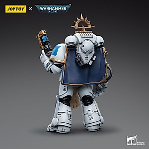 LEBOO JoyToy × Warhammer 40k Space Marines White Consuls Captain Messinius 1/18 Action Figure Joy Toy Figures