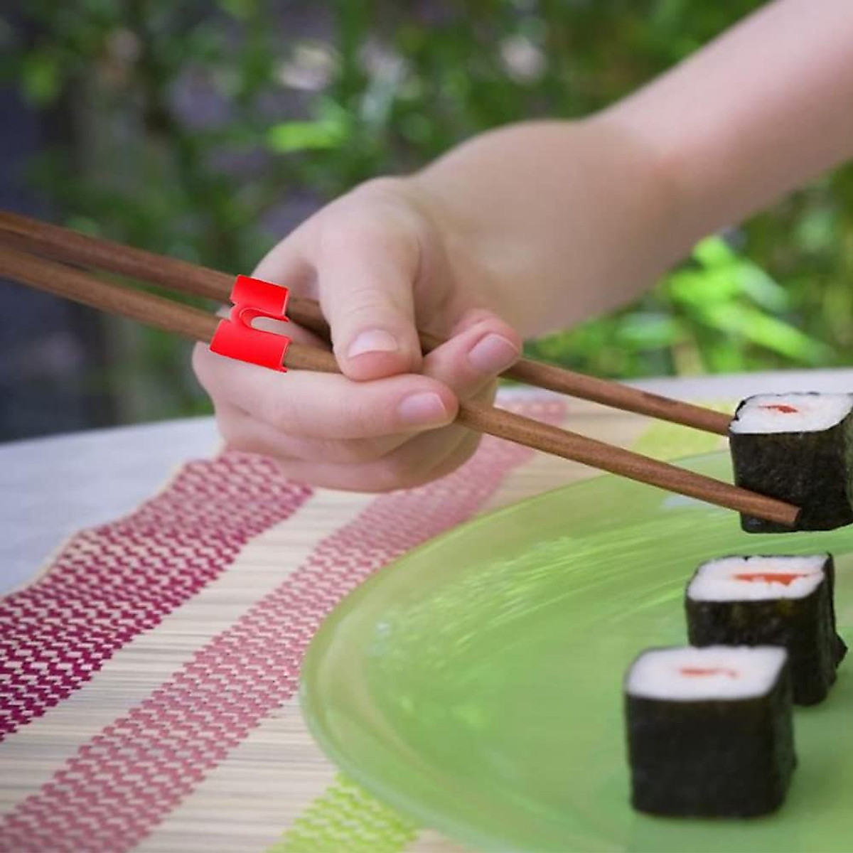 10pcs Reusable Chopstick Helpers Training Chopsticks Hinges Connector,Non Slippery Chopsticks Trainer for Many age, Beginner, Trainers or Learner