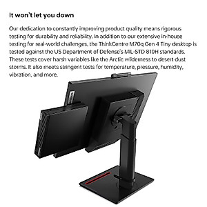 Lenovo ThinkCentre M70q Gen 4 MFF 1L Tiny PC Mini Business Desktop Computer, 13th Gen Intel 16-Core i7-13700T, 16GB DDR4 RAM, 1TB PCIe SSD, WiFi 6, RJ-45, HDMI, DP Port, KB & Mouse, W11P, WE/PGPY