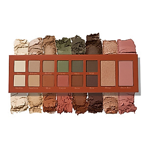LAURA GELLER NEW YORK Laura's Essentials Timeless Terracotta Eye & Face Makeup Palette, Matte & Shimmer Eyeshadows with Blush and Highlighter Duo