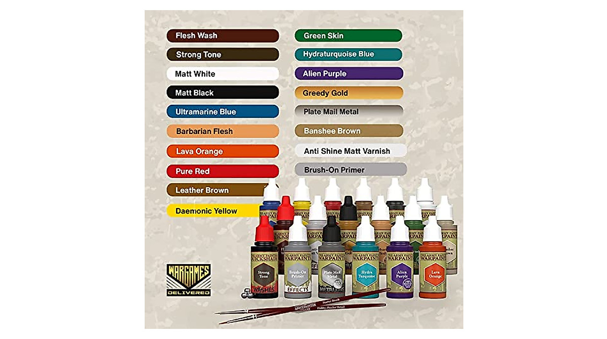 Wargames Delivered Army Painter Miniature Paint Set | Beginner Friendly ...