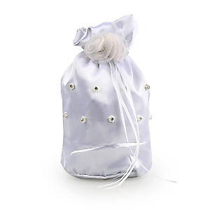 BESTOYARD Wedding Bags Satin Money Bag Bridal Bridesmaid Dolly Bag Handbag