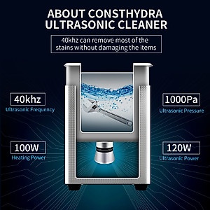 3L Ultrasonic Cleaning Machine with Heater and Timer, 120W Stainless Steel Ultrasonic Washing Machine, Professional Ultrasonic Hardware Tool Cleaner for Auto Accessories, Engine Parts, Carburetors