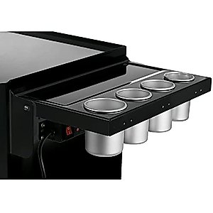 Viper Tool Storage V2SBL Viper Tool Storage Folding Side Shelf With Power Strip With Usb Black