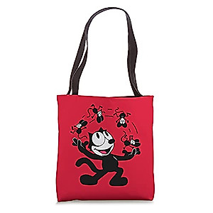 Felix Cat Juggling Mice Vintage Cartoon Retro Graphic Fun Tote Bag