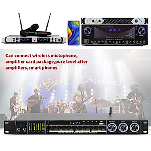 Depusheng REV3900 Professional KTV Pre-effector Household Reverberator Karaoke Anti-howling Audio Processor USB Bluetooth Device