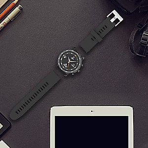 Tinwoo Smart Watch Bands,22mm,TPU(Black)
