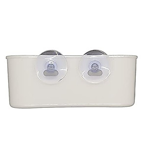 Handy Housewares Kitchen Sink Caddy Dish Soap Scrubber Sponge Holder Basket with Suction Cups (1)