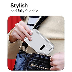 KEUASX Foldable Cell Phone Stand for Desk,Adjustable Mobile Rotatable Phone Holder for Office,Portable iPhone Stands Thick Case Friendly Compatible with iPhone 14/13/12Pro Max, Google Pixel