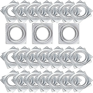 SEUNMUK 25 Pack 3.7 Inch Lazy Susan Turntable Bearing Lazy Susan Bearing Hardware Swivel Plates Bearing Plate for Kitchen Racks, Craft Table, Makeup Holder, 300lbs Capacity, Silver