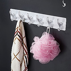 Heavy Duty 30lb(max) Self Adhesive Multi-Function Hooks Wall Clothes Tree(Silver)