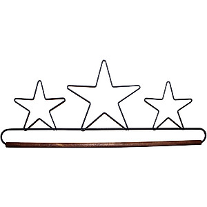 Ackfeld 16-Inch Dowel Fabric Holder, Three Stars