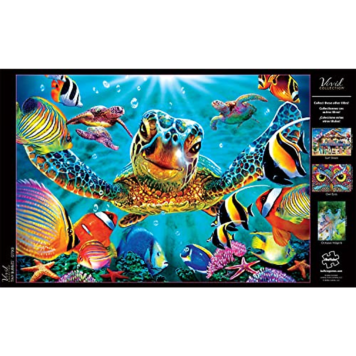 Buffalo Games - Vivid Collection - Tiny Bubbles - 300 Large Piece Jigsaw Puzzle , Blue