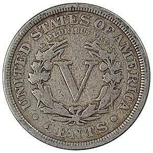 1907 Liberty Head V Nickel 5 Cent Piece AG About Good 5c US Coin Collectible