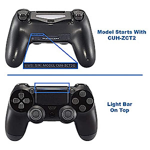 MMOBIEL Full Button Replacement Kit Compatible with Playstation 4 PS4, PS4 Slim, PS4 Pro Dualshock 4 Controller Incl. Screwdriver and Opening Plectrum Matte Black