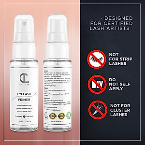 Eyelash Extension Primer/Pre-Treatment (40ml) - Professional Lash Cleanser & Protein Oil Remover For Individual Mink Eyelash Extensions | Increases Retention & Glue Drying Time | Lash Tech Supplies