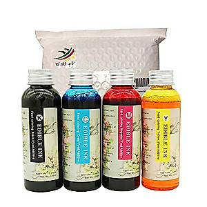 400ML Bakey Ink Refill for Epson C88 C88+ WF7710 ET2720 ET15000 WF3640 WF7110 WF7210 WF3610 Inkjet Cake DIY Printers