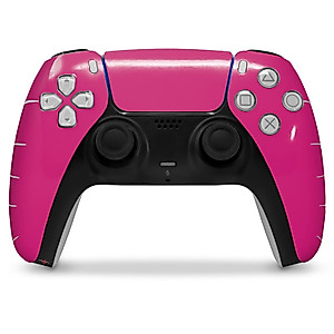 WraptorSkinz Skin Wrap compatible with Sony PS5 DualSense Controller Solids Collection Fushia (CONTROLLER NOT INCLUDED)