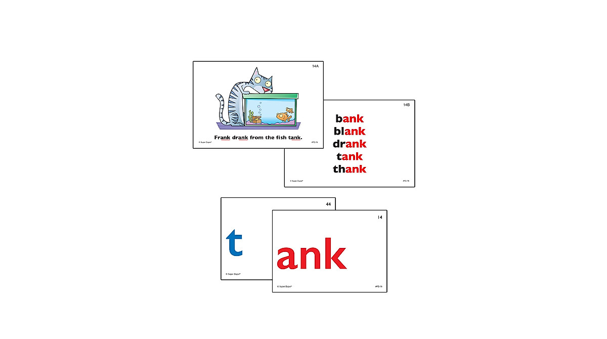 Word Families with Silly Sentences Flash Cards for Kids | Fun Decks