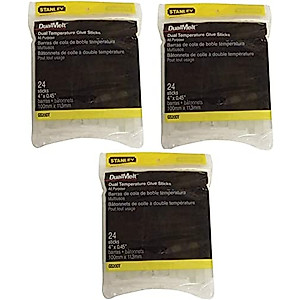 Stanley GS20DT Dual Temperature 4-Inch Glue Sticks, 24-Pack, 3 Pack