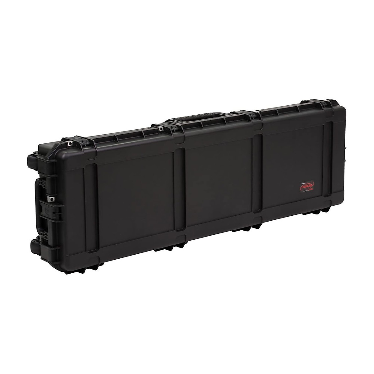 SKB iSeries 60 Inch Waterproof Utility Protective Case with Wheels, Layered Foam Interior and Stainless Steel Protector Clips, Black