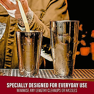 Cocktail Shaker Set Bartender Kit by Premier Hut - 22 oz and 25 oz Stainless Steel Boston Shakers - Drink Mixer Martini Shaker Set - 2 Piece Mixology Bartender Kit