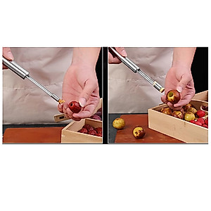 BinaryABC Tanghulu Sugar Pan,Sugar Dipping Pan,Chocolate Snacks Candy Melt Pot,Pre Seasoned Wok Cheese Melting Pots,Milk Cast Iron Grilling Wok(Stainless Steel)